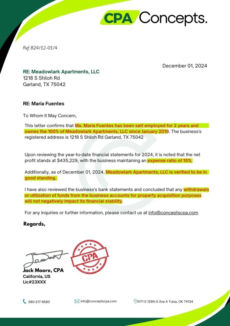 Trusted CPA Letter Services for Lenders, Landlords & Financial ...
